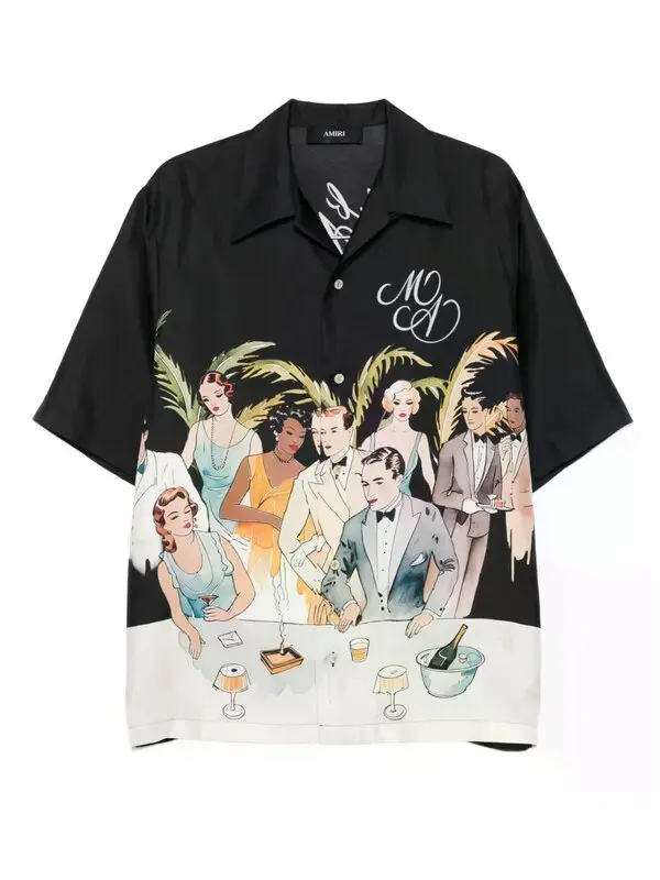 Amiri Illustration-print Short-sleeve Shirt