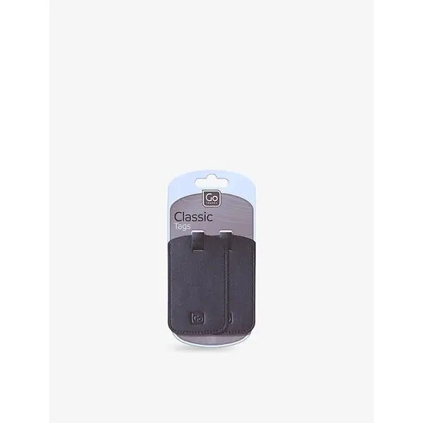 GO TRAVEL Classic Set Of Two Luggage Tags - Black