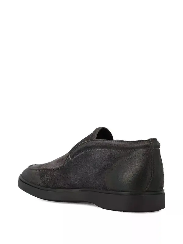 Tagliatore Suede-leather Loafers - Grey
