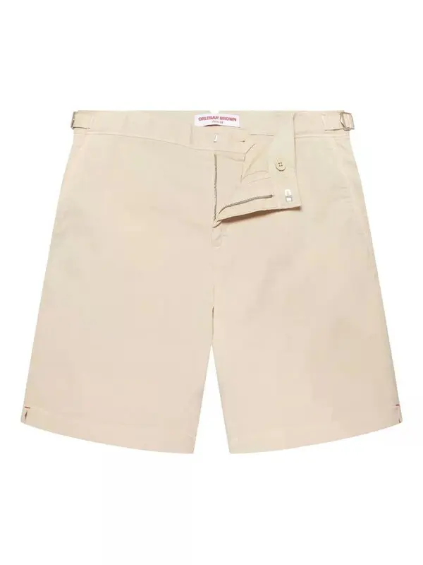 Orlebar Brown Stretch-cotton Belted Shorts - Neutrals