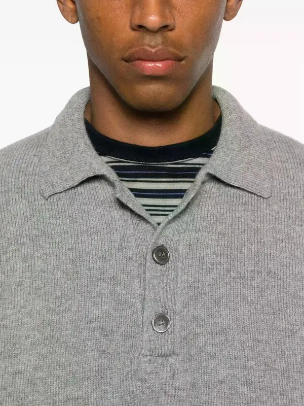 AMARANTO Button Polo Shirt
