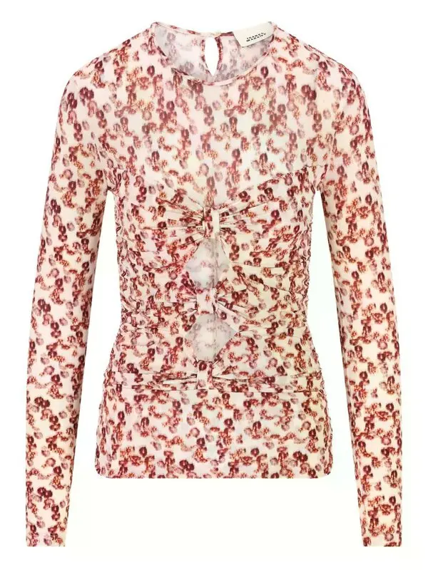 Isabel Marant Étoile Floral-print Tie-back Top