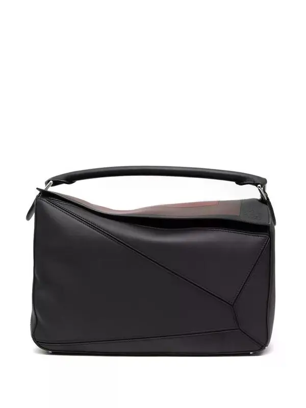 Loewe Panel Shoulder Bag - Black
