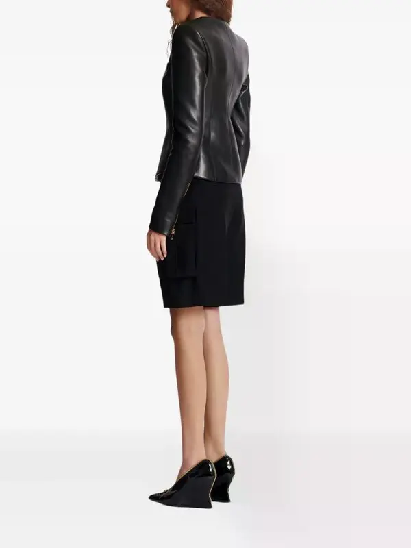 Balmain Peplum Zip-front Jacket - Black