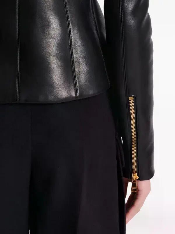 Balmain Peplum Zip-front Jacket - Black