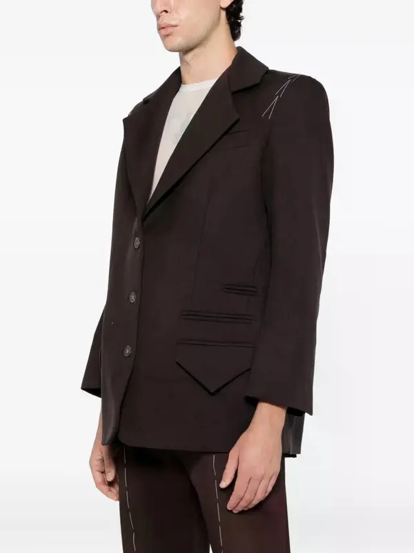 SONIA CARRASCO Heavyweight Single-breasted Blazer
