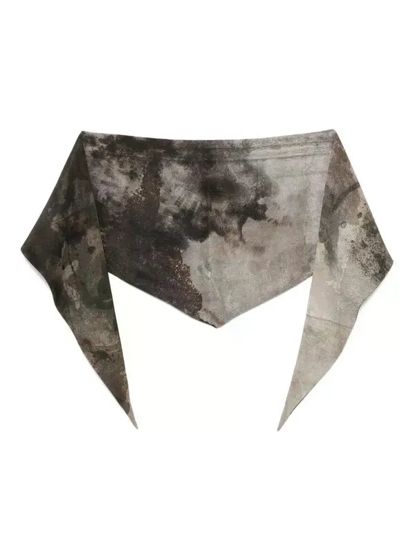 ZIGGY CHEN Silk Scarf - Grey