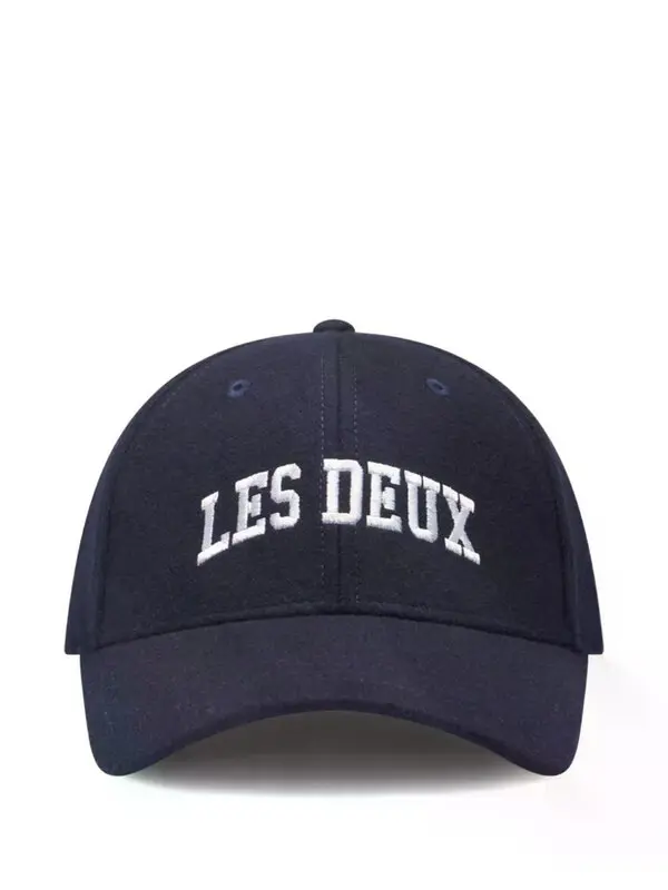LES DEUX Logo-embroidered Baseball Cap - Blue