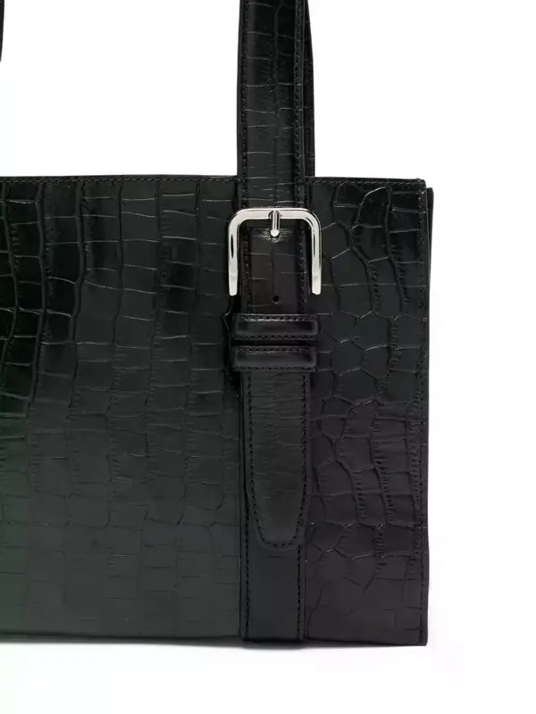 CORDERA Crocodile-embossed Shoulder Bag