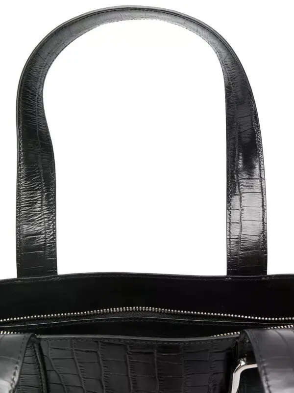 CORDERA Crocodile-embossed Shoulder Bag