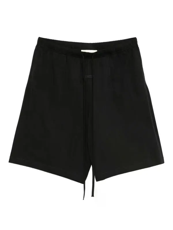 Fear Of God Logo Patch Shorts - Black
