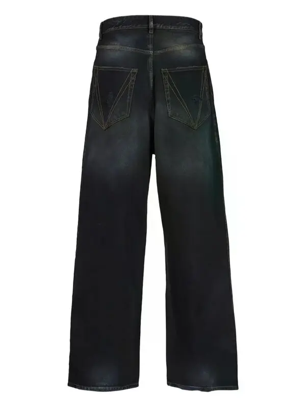 Vetements Distressed Wide-leg Trousers