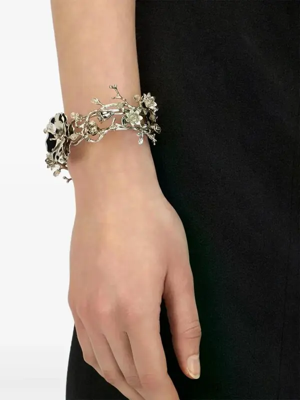 Blumarine Floral Appliqué Bracelet