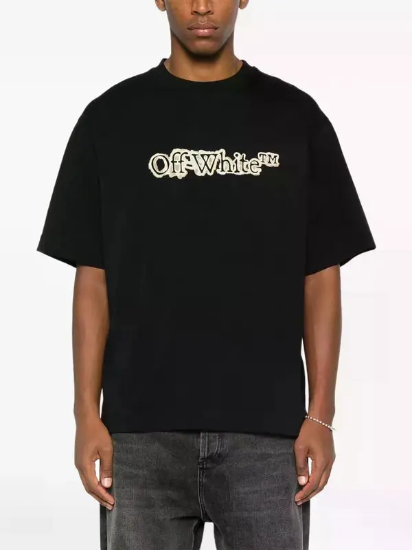 Off-White Logo-logo T-shirt - Black