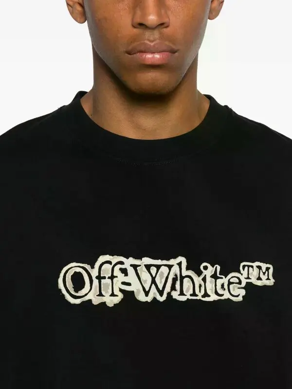 Off-White Logo-logo T-shirt - Black