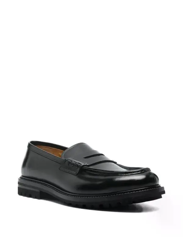 HENDERSON BARACCO Penny-strap Leather Loafers
