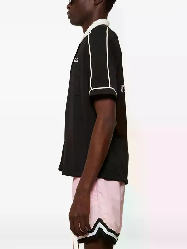 Rhude Oxford Cocktail Club Bowling Shirt - Blue