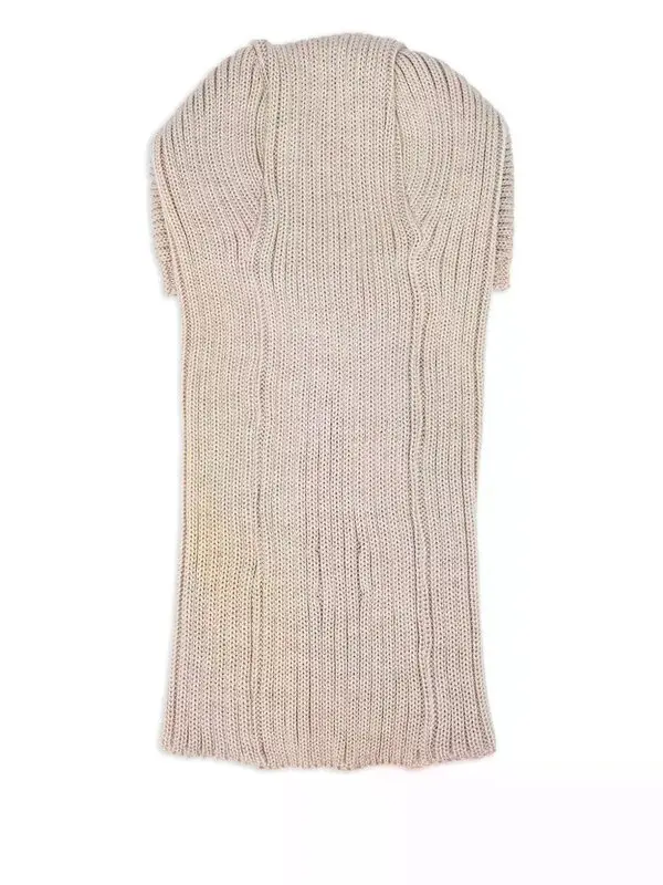 Needles Embroidered Butterfly Rib-knit Balaclava - Neutrals