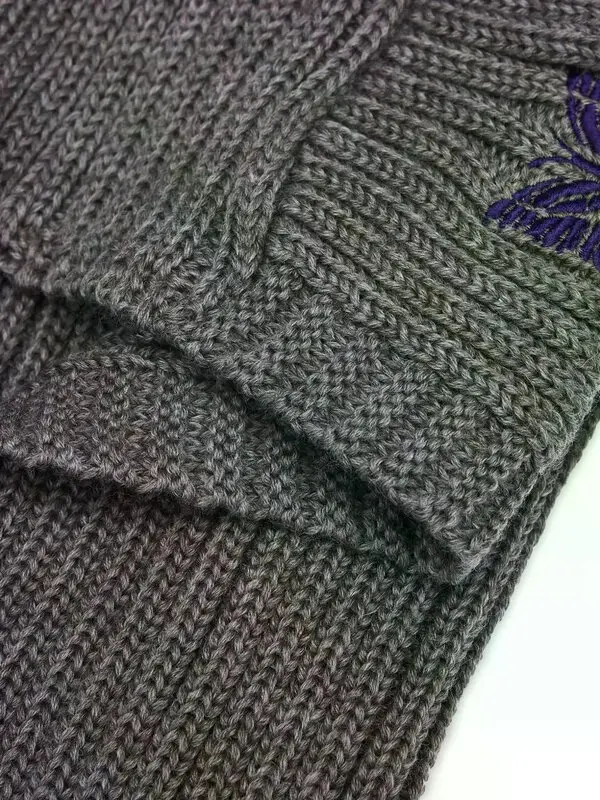 Needles Embroidered-butterfly Balaclava - Grey