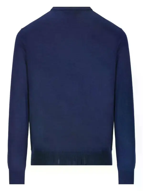 MAURO OTTAVIANI Crew-neck Wool Sweater - Blue