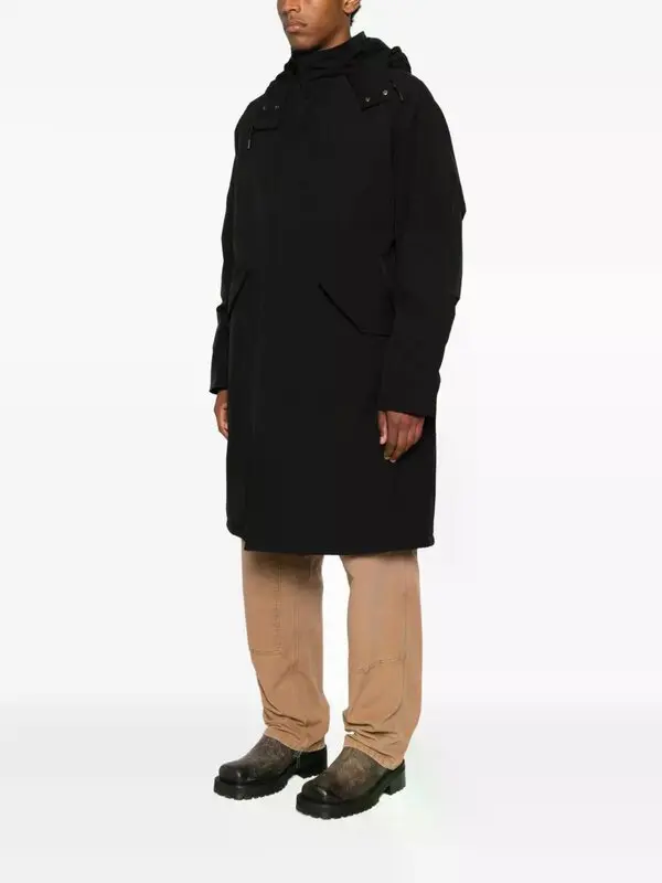 A.p.c. Single-breasted Hooded Coat