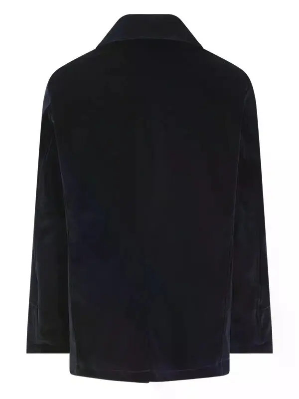 CAMPLIN Velvet Double-breasted Coat