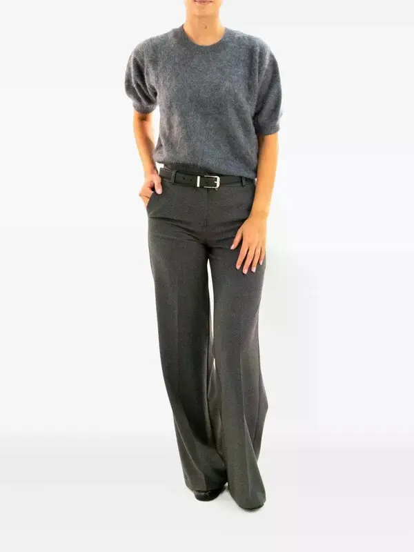 LISA YANG Puff-sleeve Mohair Sweater