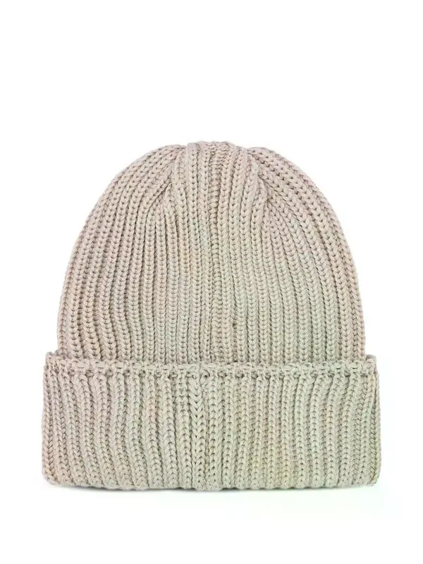 Needles Rib-knit Beanie With Butterfly Embroidery