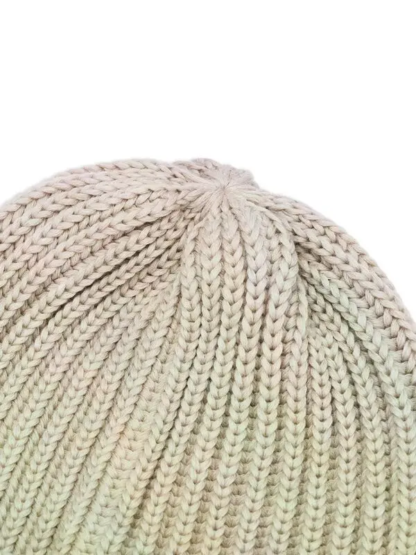 Needles Rib-knit Beanie With Butterfly Embroidery