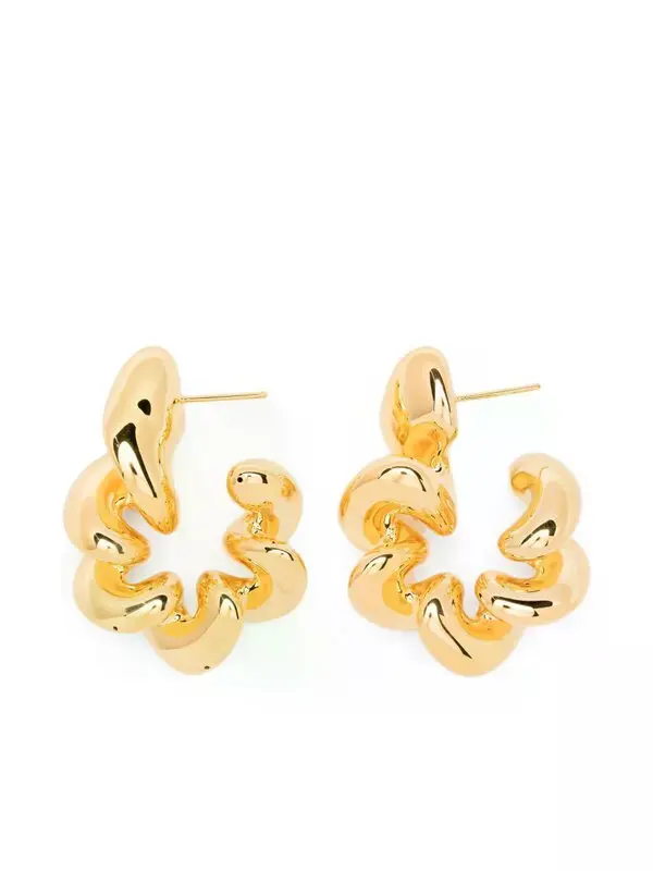 MARIA BLACK Coil Hoop Earrings - Gold