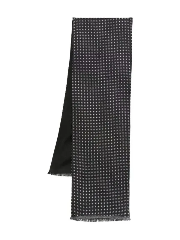 TOM FORD Polka Dot-print Scarf - Black
