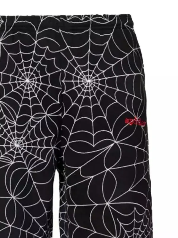 SP5DER Spiderweb-pattern Sweatpants