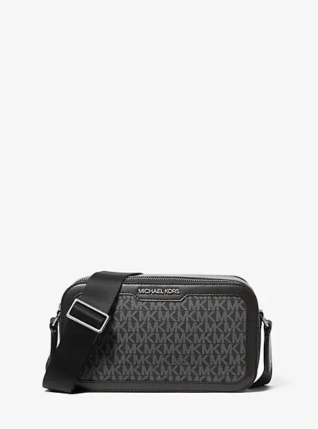 Michael Kors Cooper Signature Logo Crossbody Bag - Black