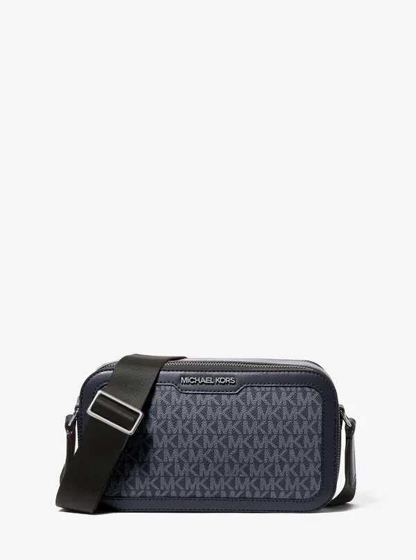 Michael Kors Cooper Signature Logo Crossbody Bag - Blue