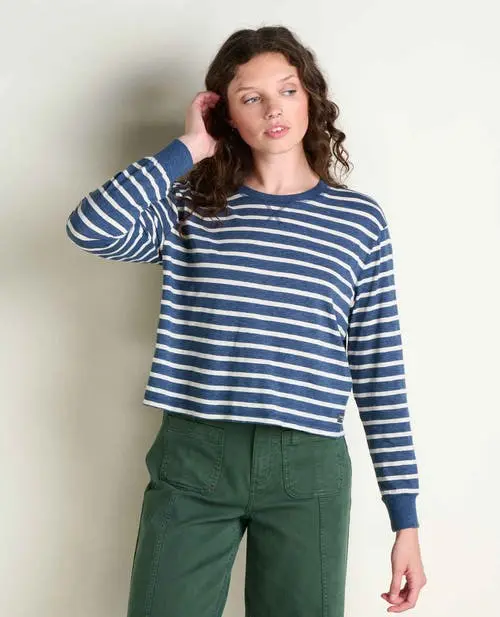 TOAD & CO Boundless Jersey Long Sleeve Tee - Canal Pattern