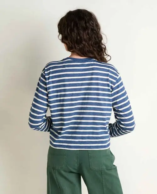 TOAD & CO Boundless Jersey Long Sleeve Tee - Canal Pattern
