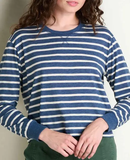 TOAD & CO Boundless Jersey Long Sleeve Tee - Canal Pattern