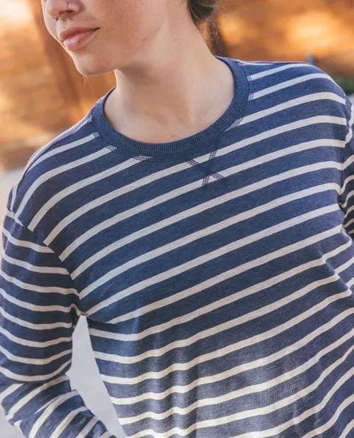 TOAD & CO Boundless Jersey Long Sleeve Tee - Canal Pattern