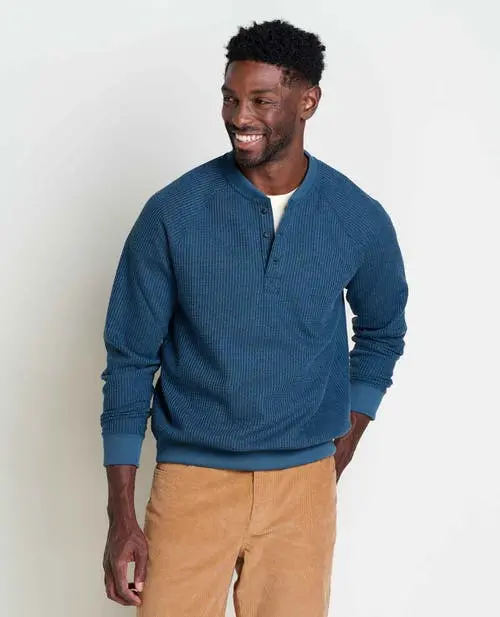 TOAD & CO Bitterroot Long Sleeve Henley - Midnight