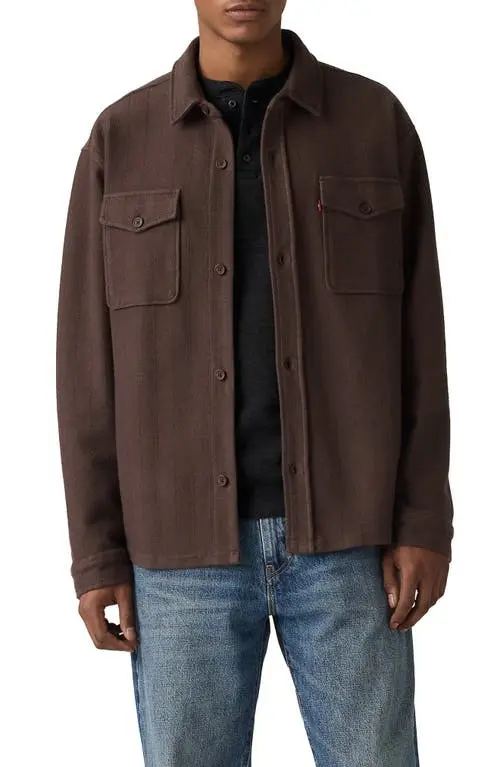 LEVI'S Bayview Soft Worker Cotton Button-up Overshirt