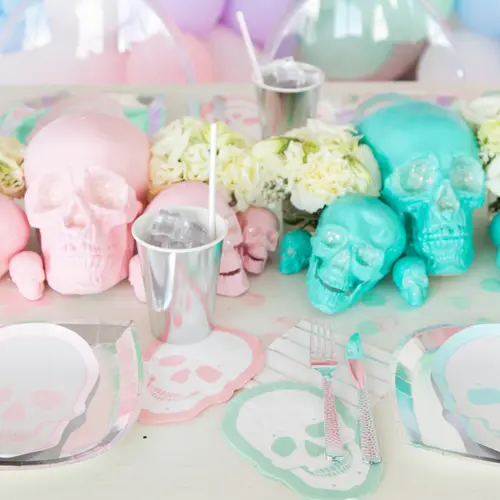 JOLLITY & CO Pastel Skull Large Napkins