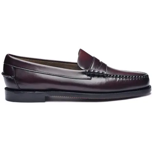 SEBAGO Classic Dan Leather Penny Loafers - Brown Burgundy