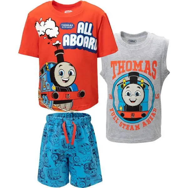 THOMAS & FRIENDS 3-piece Outfit - Blue /gray /red
