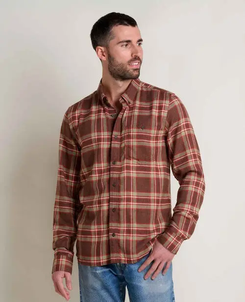 TOAD & CO Airsmyth Long Sleeve Shirt - Chestnut Tartan