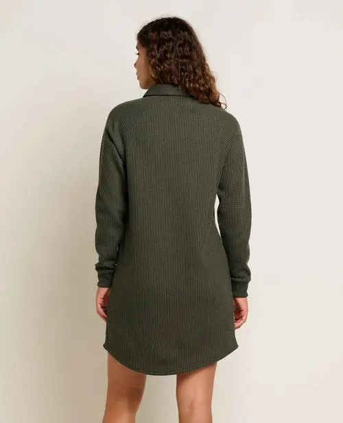 TOAD & CO Bitterroot Long Sleeve Shirt Dress - Olive