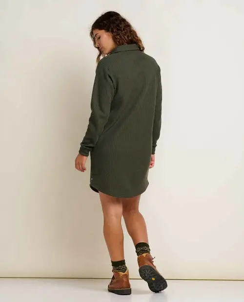 TOAD & CO Bitterroot Long Sleeve Shirt Dress - Olive