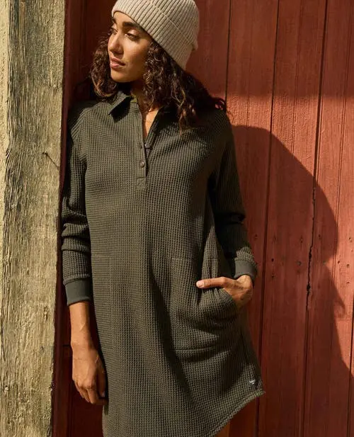 TOAD & CO Bitterroot Long Sleeve Shirt Dress - Olive