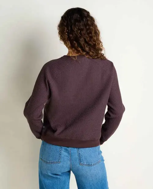 TOAD & CO Waffle Knit Pullover - Raisin