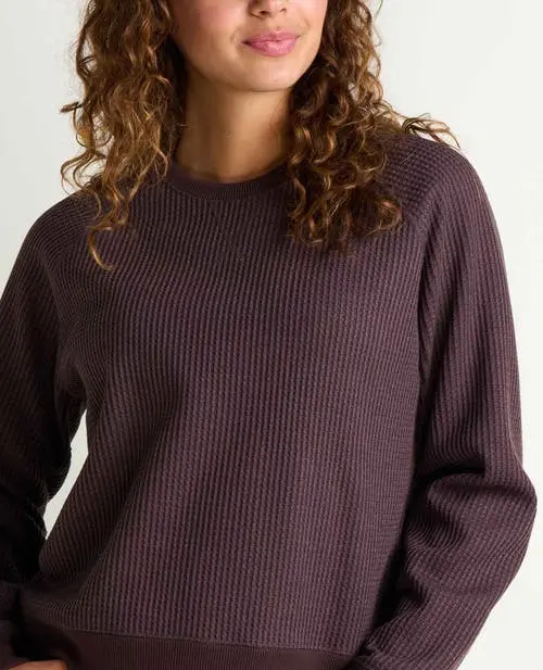 TOAD & CO Waffle Knit Pullover - Raisin