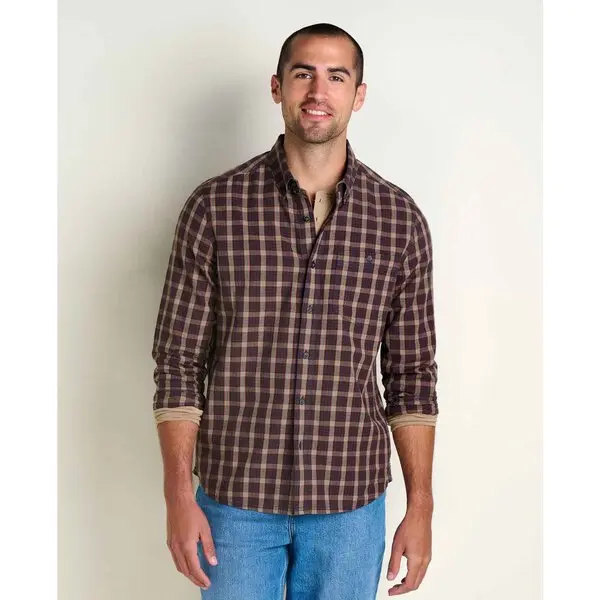 TOAD & CO Airscape Long Sleeve Shirt - Midnight Pattern